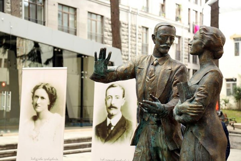 Oliver and Marjory Wardrop monument opens in Tbilisi - GeorgianJournal