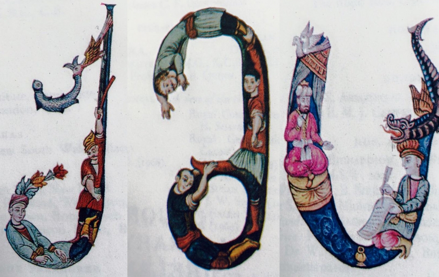 Exquisite illustrations of the Georgian alphabet kept in the National ...