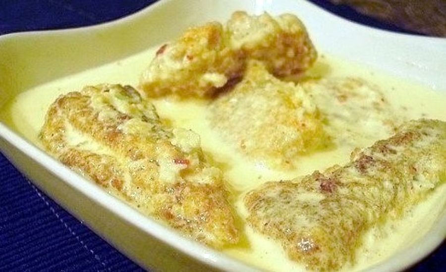 Fish in bazhe - traditional Georgian walnut sauce - GeorgianJournal