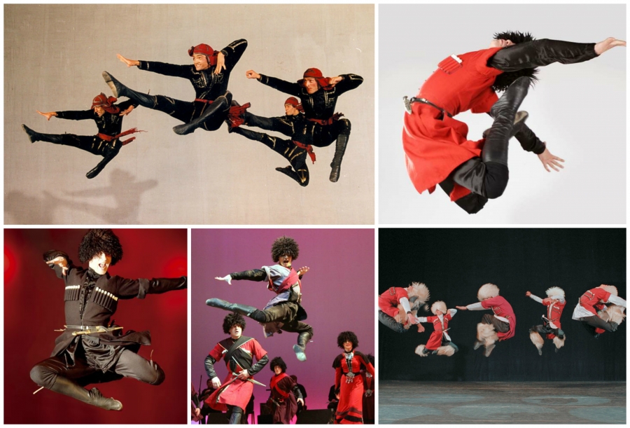 These guys can really fly - Amazing acrobatics of Georgian dance ...