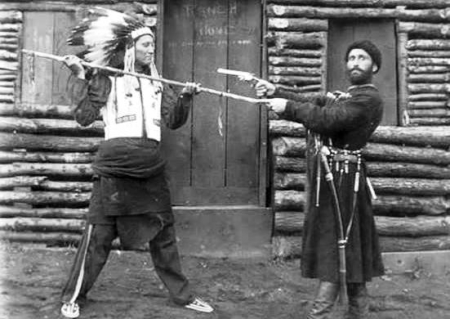Georgian horseman VS Indian - Buffalo Bill’s 19th century Wild West ...