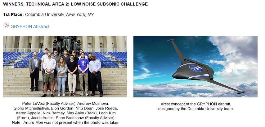 Georgian student’s Gryphon aircraft claims first place in NASA ...
