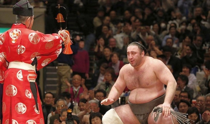 Georgian sumo wrestler wins historic Emperor’s Cup in Japan ...