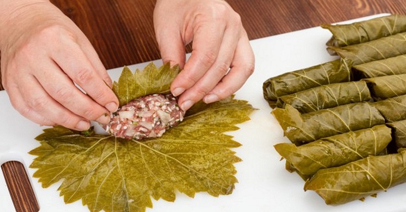 How to prepare Tolma in vine leaves - GeorgianJournal