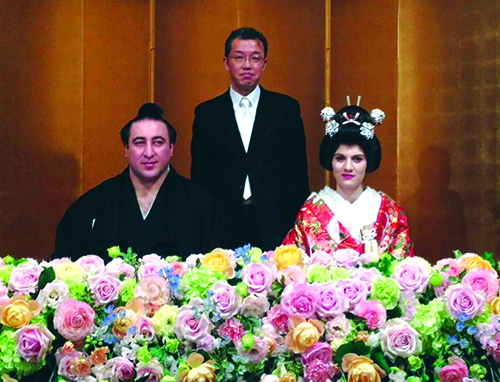 Tochinoshin's beautiful wedding in Japan - GeorgianJournal