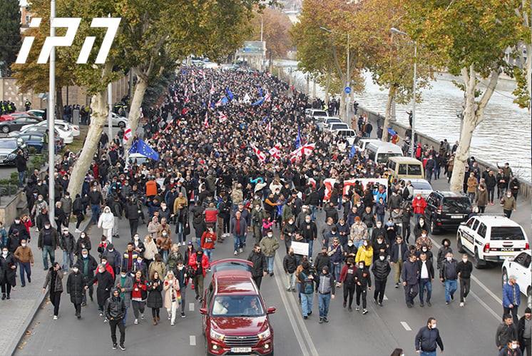 United National Movement Holds March in Tbilisi - GeorgianJournal